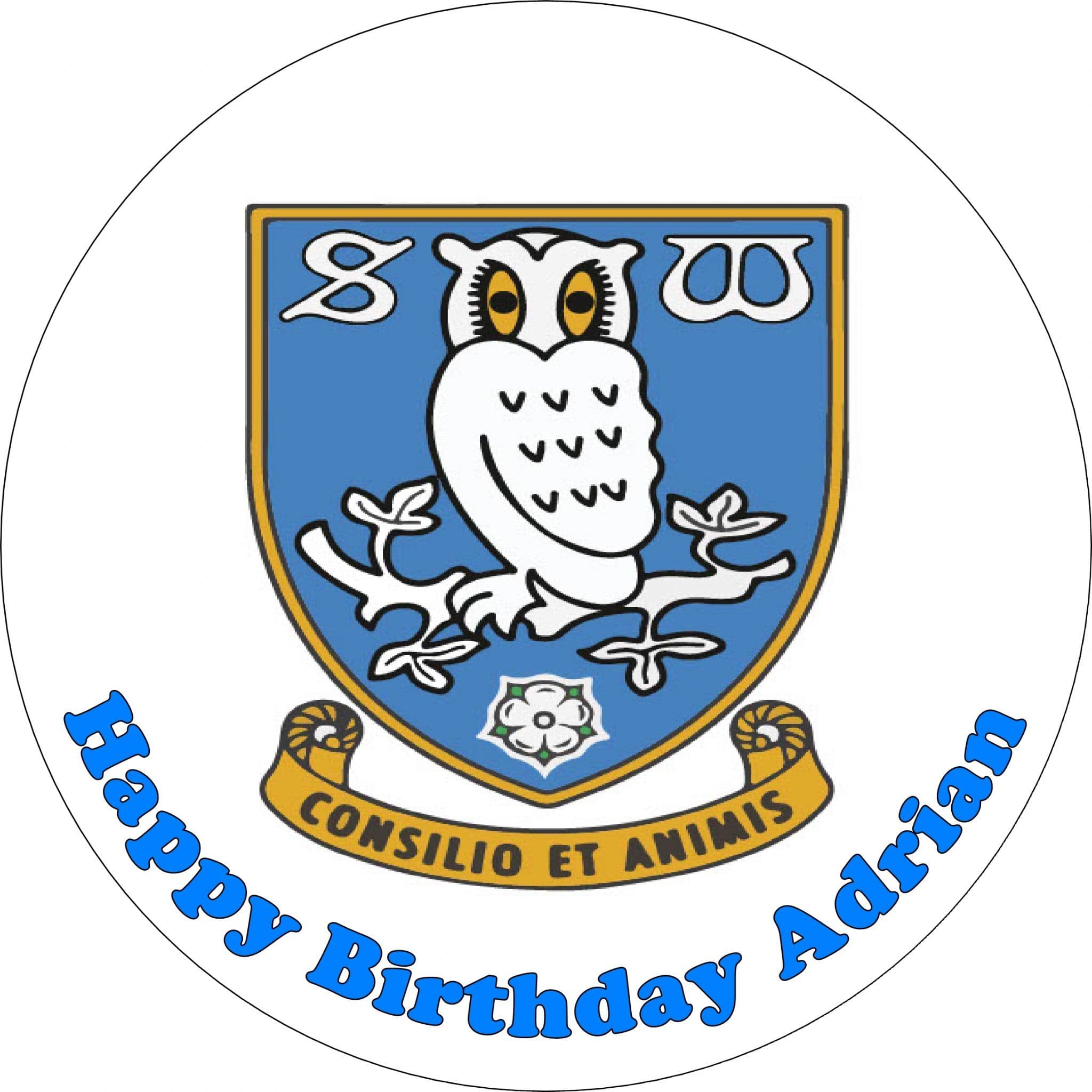 Sheffield Wednesday Edible Cake Topper