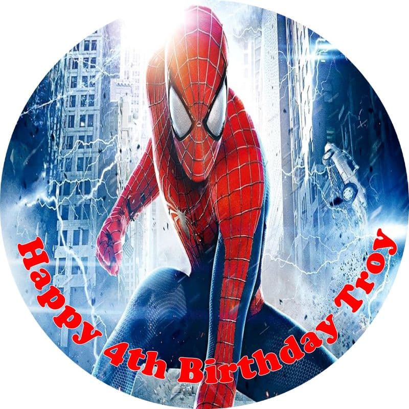 Spiderman Option 1 Edible Cake Topper