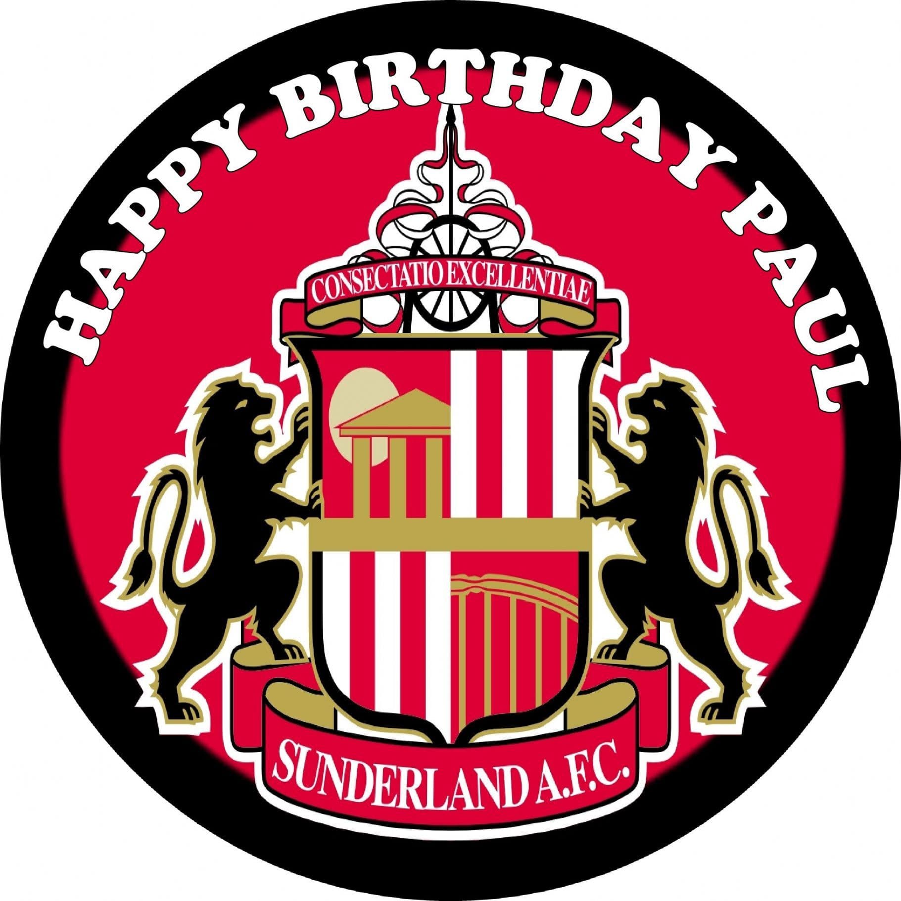 Sunderland Edible Cake Topper