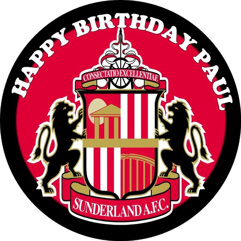 Sunderland Edible Cake Topper
