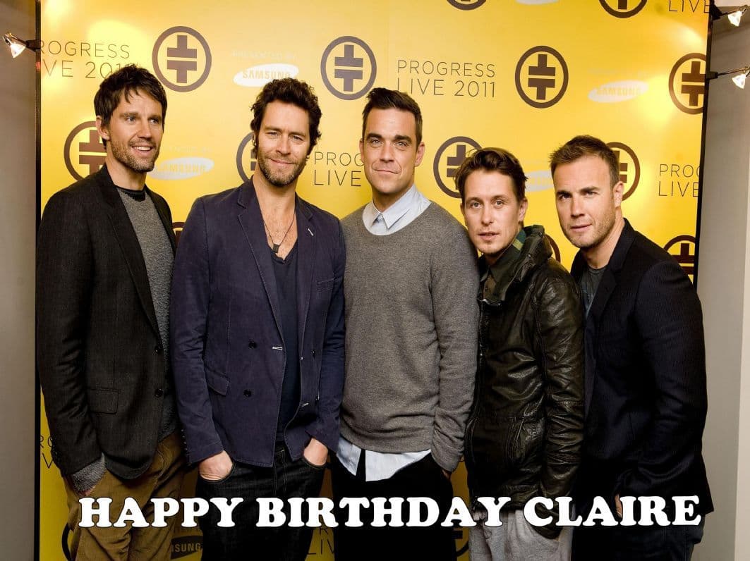 Take That Edible Cake Topper