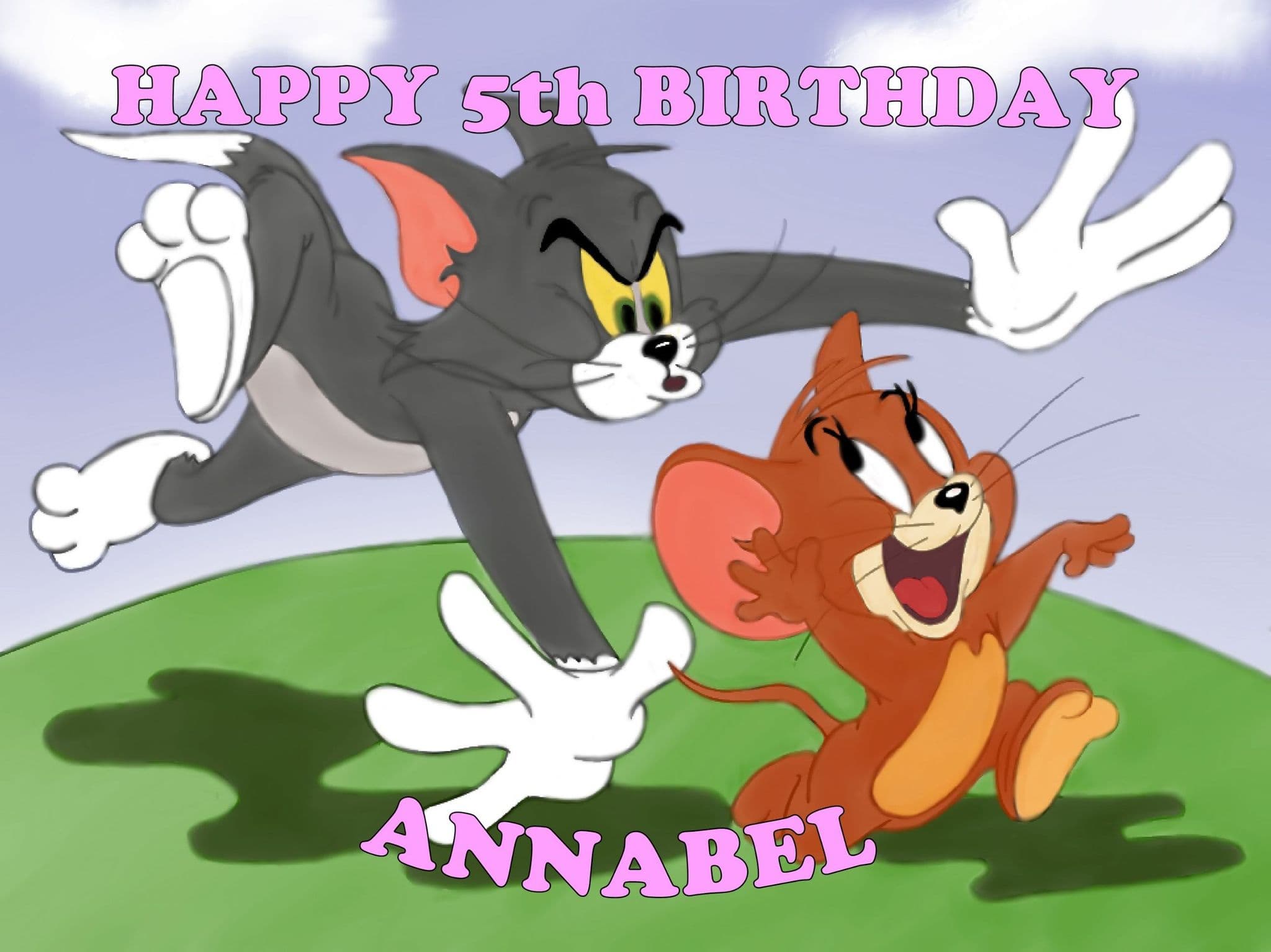 Tom & Jerry Edible Cake Topper