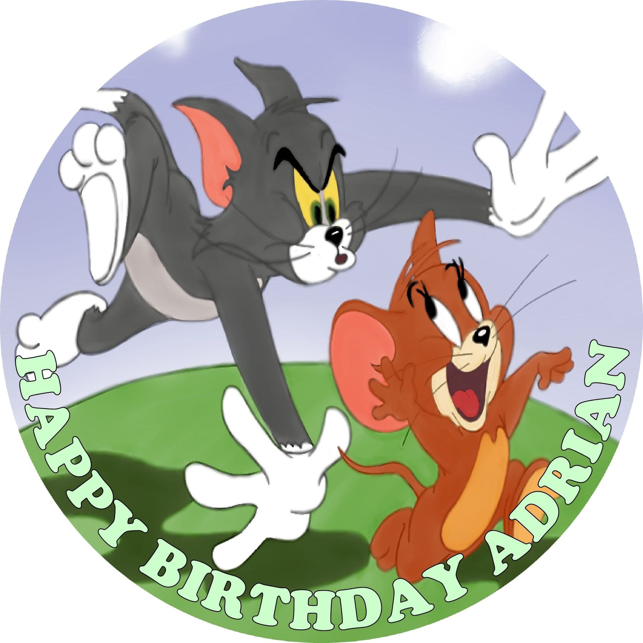 Tom & Jerry Edible Cake Topper