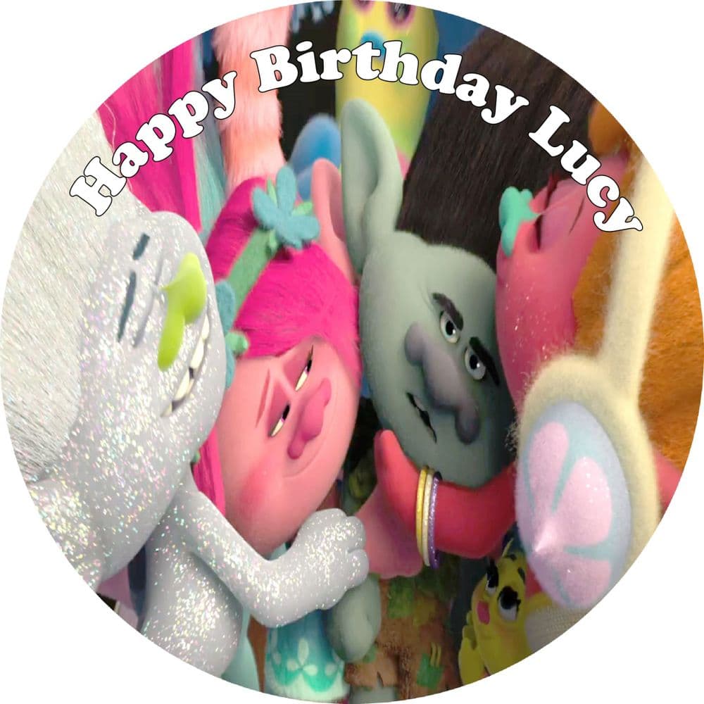 TROLLS Edible Cake Topper