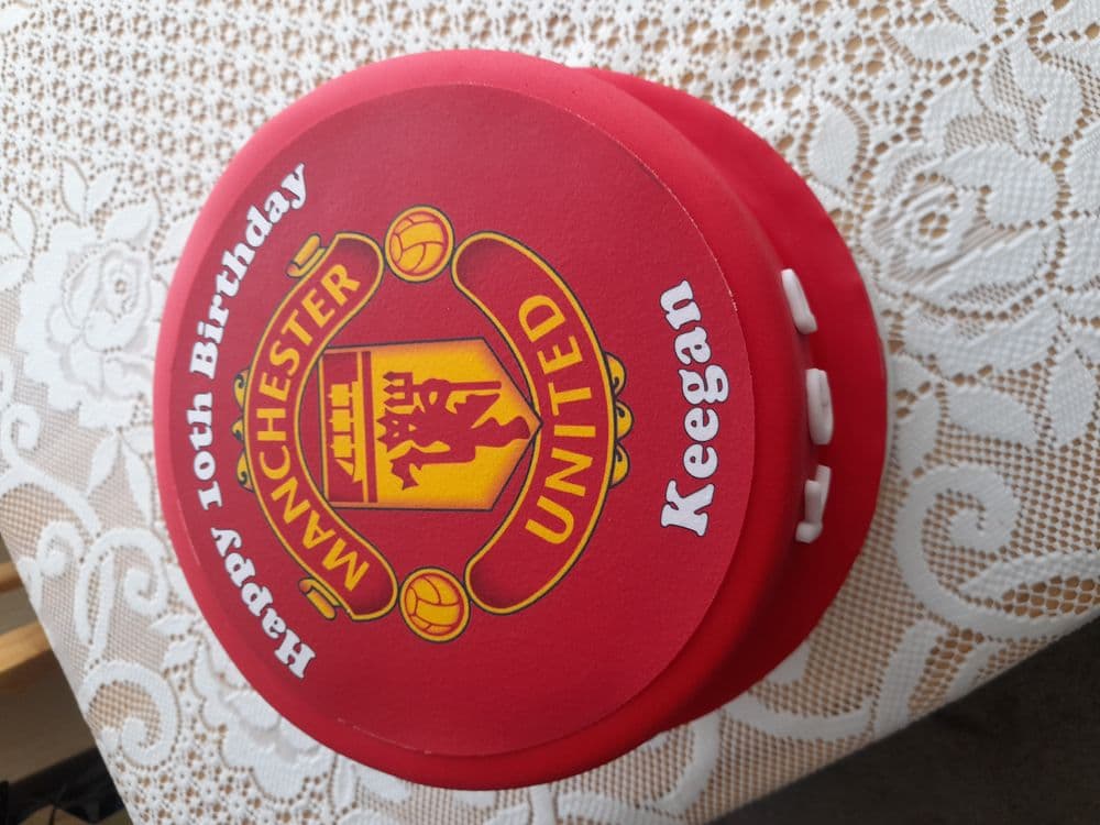 Man Utd Edible Cake Topper
