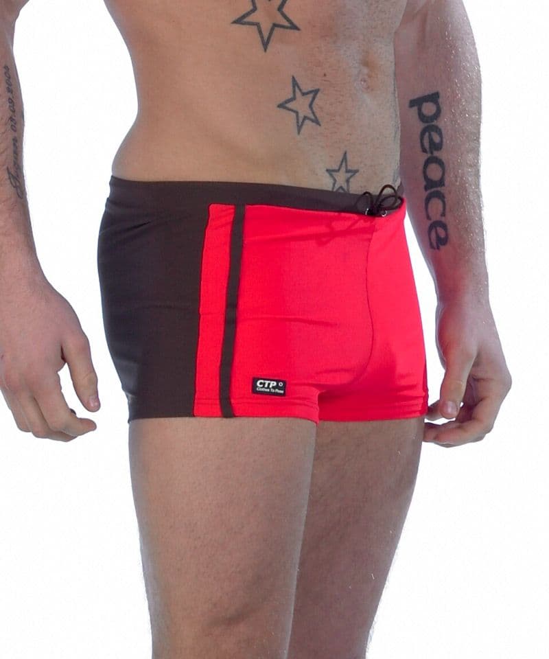 Men's Red Swimming Trunks