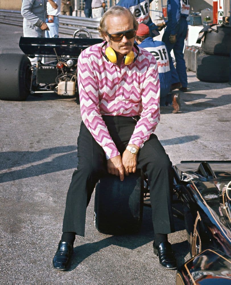 Colin Chapman Monza 1972 Retro Shirt 100 Cotton