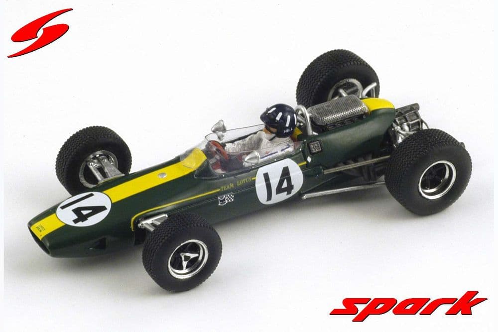 Spark S1852 Team Lotus 33 BRM 14 2nd Monaco GP 1967 1 43