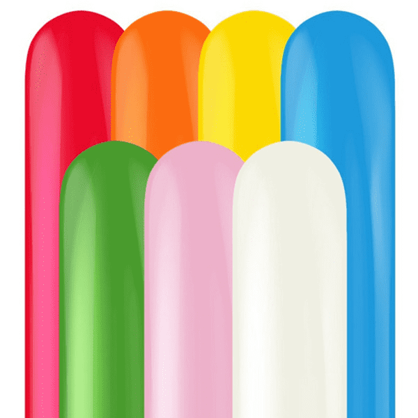 Assorted Mix 260 Balloons - Wholesale Tuftex 260 Modelling Balloons 50pcs