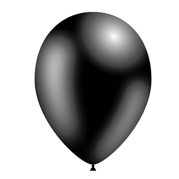 Black 11 inch Balloons - Decotex 11" Balloons 50pcs | Free Delivery