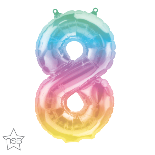Mini number balloons store