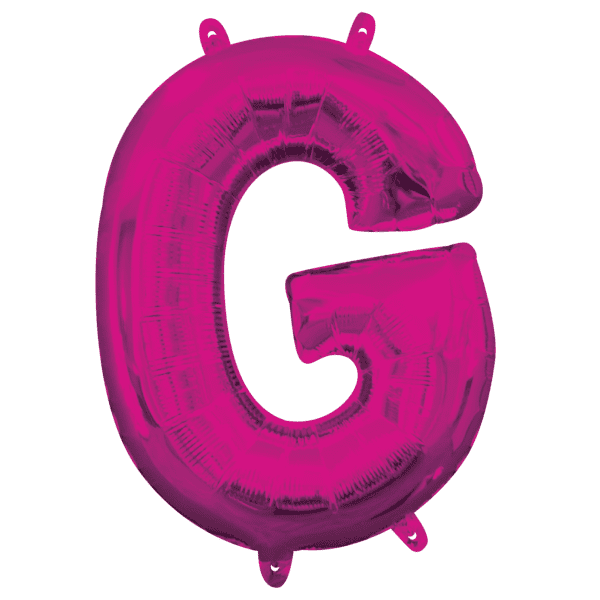 Magenta Letter G Mini-Foil Balloon (16" Air) | Free Delivery