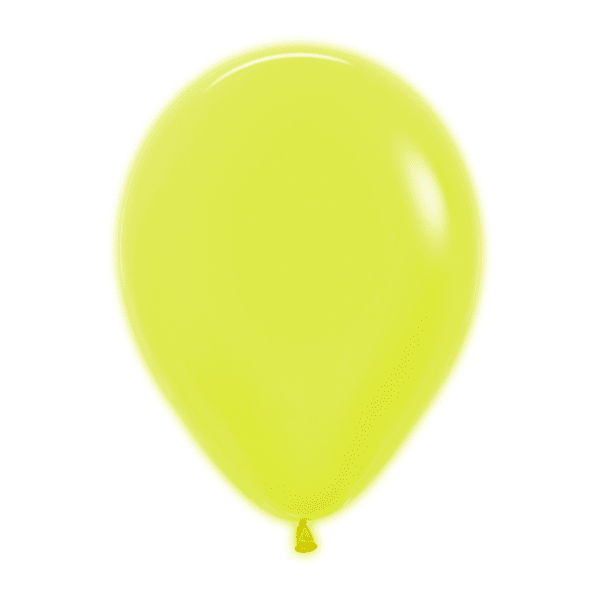 Neon Yellow 12 inch Balloons - 12" Sempertex Balloons 50pcs | Free Delivery