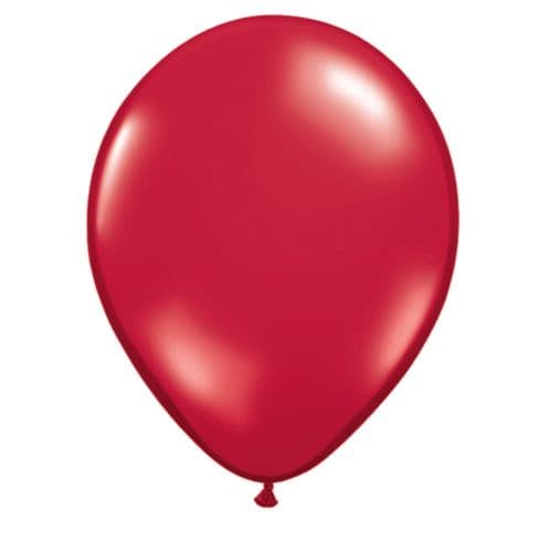 11" Ruby Red Balloons - Qualatex Latex Balloons | Free Delivery