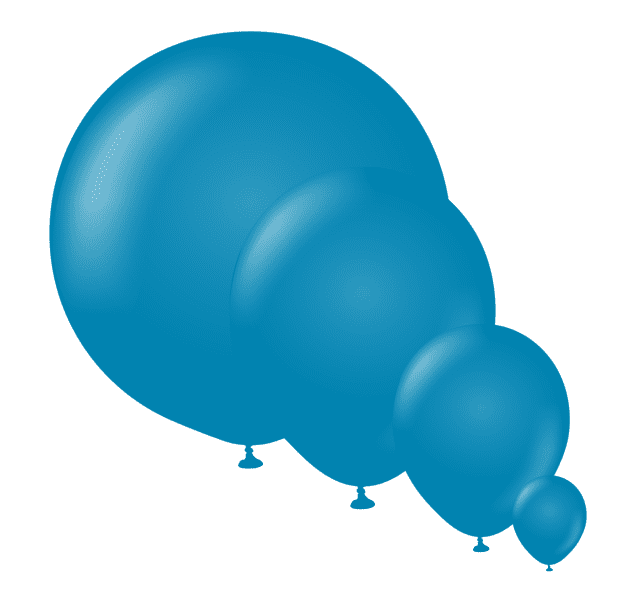 Retro Deep Blue Kalisan Balloon Bundle