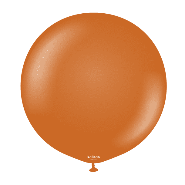 Retro Rust Orange 24 inch Balloons - 24" Kalisan Balloons 2pc | Free ...