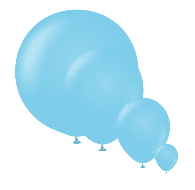 Standard Baby Blue Kalisan Balloon Bundle