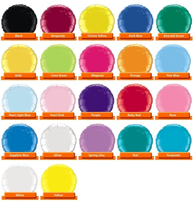 18" Round Foil Balloon Kit - 2-Colour Kit