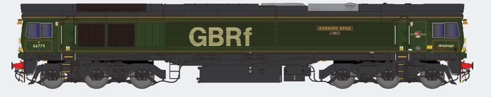Dapol 2D-066-007 GBRf Class 66 No 66 779 "Evening Star" Lined Green NOT ...