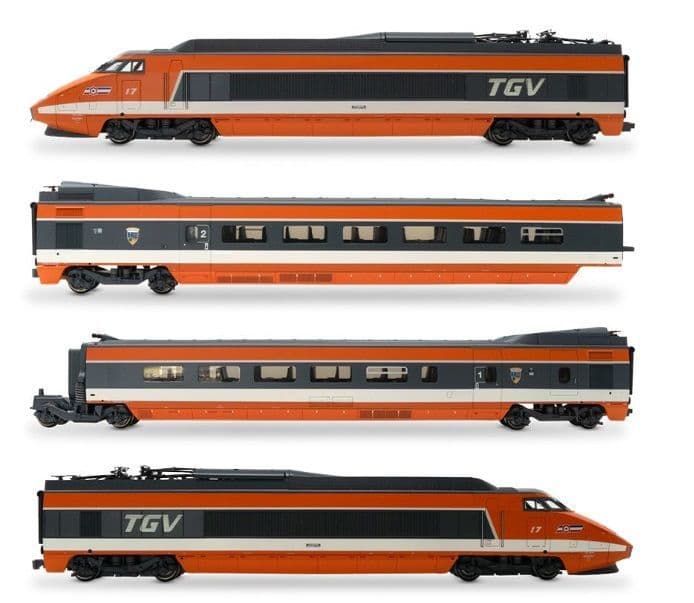 Jouef HJ2425 SNCF TGV Sud-Est Original Livery Era IV Orange Livery 4 ...