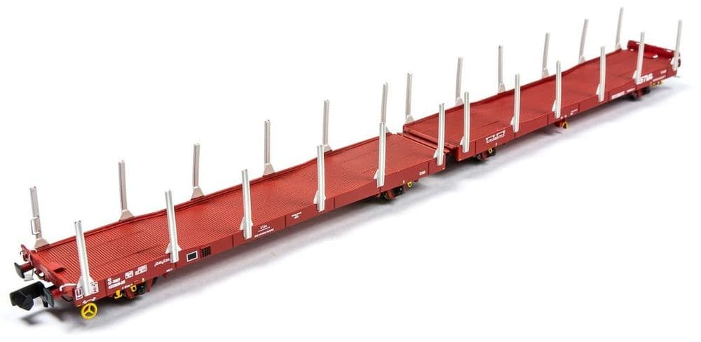 OO-IPA-131A Twin Set - Flat with Stakes STVA Red Livery