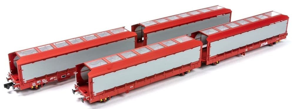 OO-IPA-461B Quad Set - covered STVA Red Livery