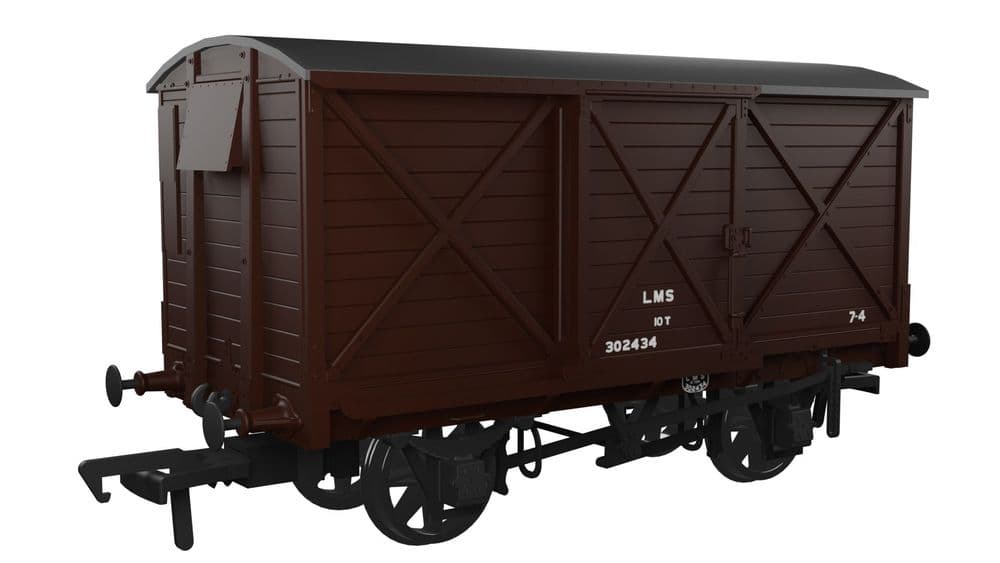 Rapido 976009 LMS post-1936 ex-Caledonian 10T Van No 302434 Bauxite ...