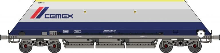 Revolution Trains OO-HOA-211 Cemex HOA Hopper - Twin Pack A