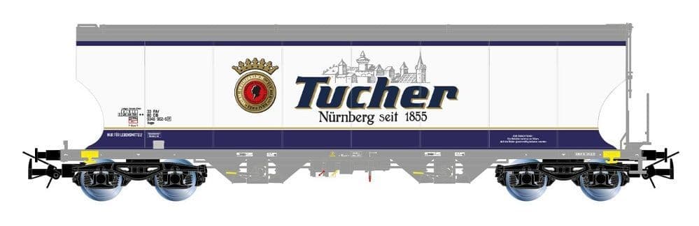 Rivarossi HR6676 "Tucher Pils" 4-Axle Cereal Hopper Era V-VI