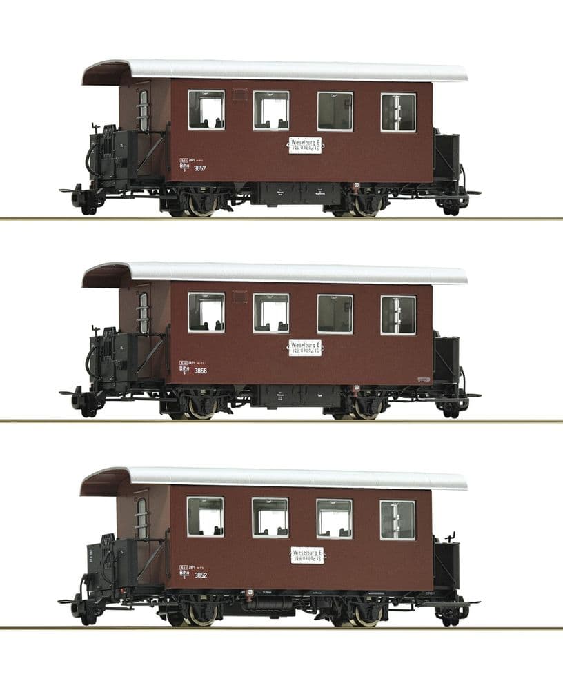 Roco 34103 OBB Narrow-gauge 2-Axle Biho/s coaches 3-coach set - SPECIAL ...