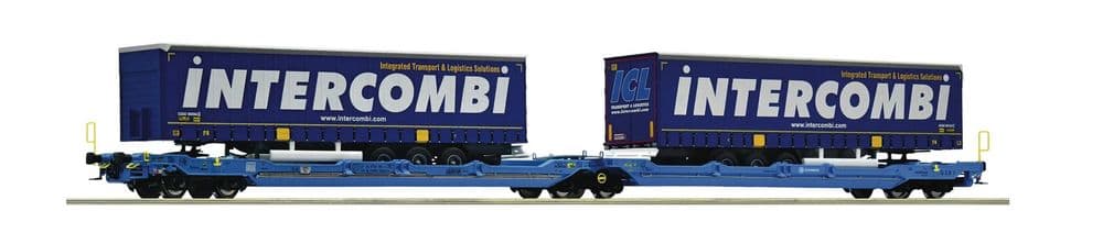 Roco 6600035 Eurowahen T3000e Container Twin with 2 x "Intercombi ...