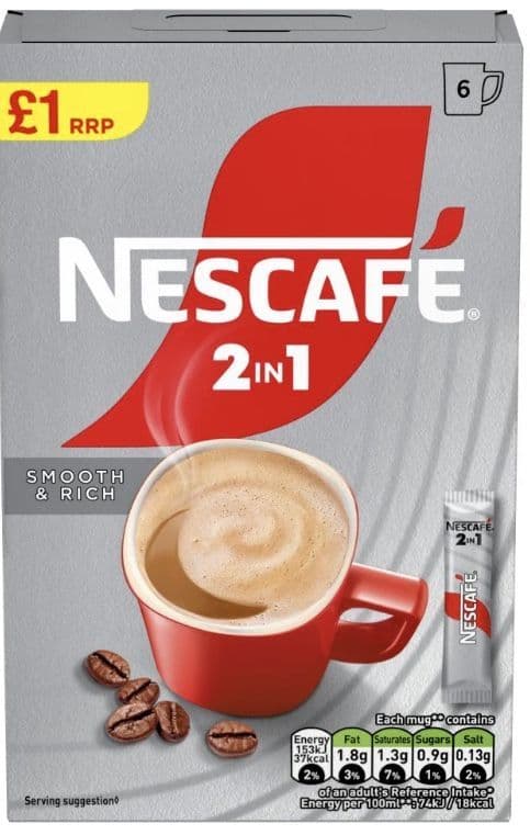 Nescafe 2 in 1 Sachets 1