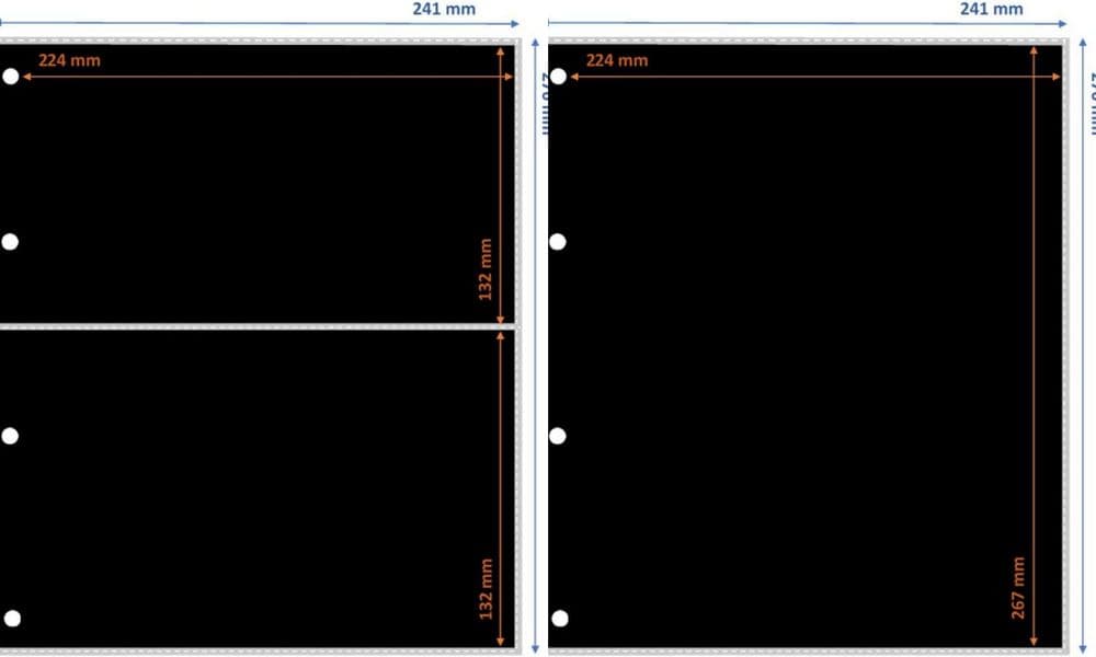 Kestrel First Day Cover Pages Black Inserts No Margin Single or Double ...