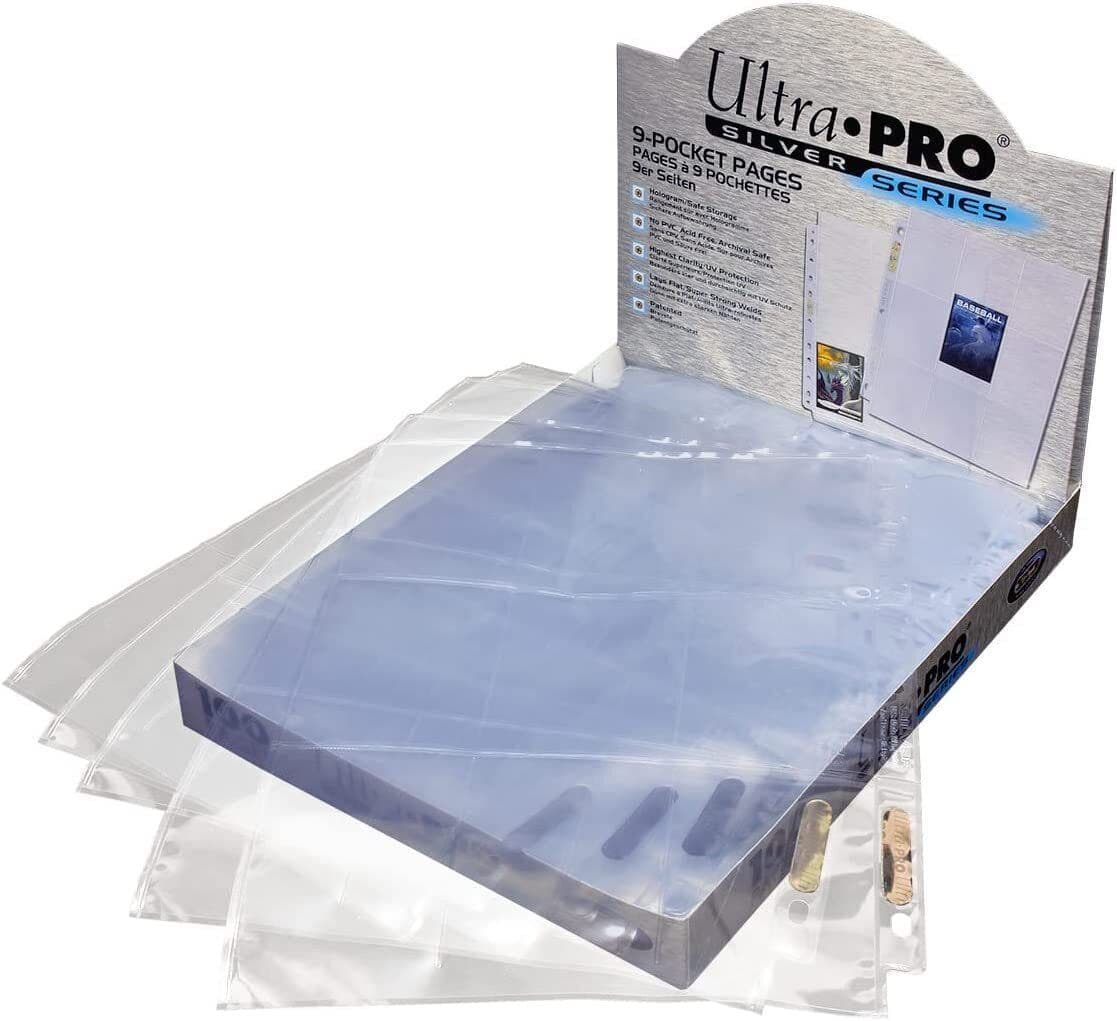 Ultra Pro Card Pages Ultra Pro Silver Series 9-Pocket Pages (100 Pack ...