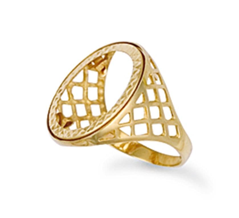 9ct Gold Full Sovereign Blank Coin Ring 3 5g