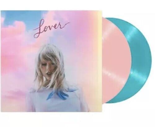 TAYLOR SWIFT LOVER Pink & Blue Colour Double VINYL LP