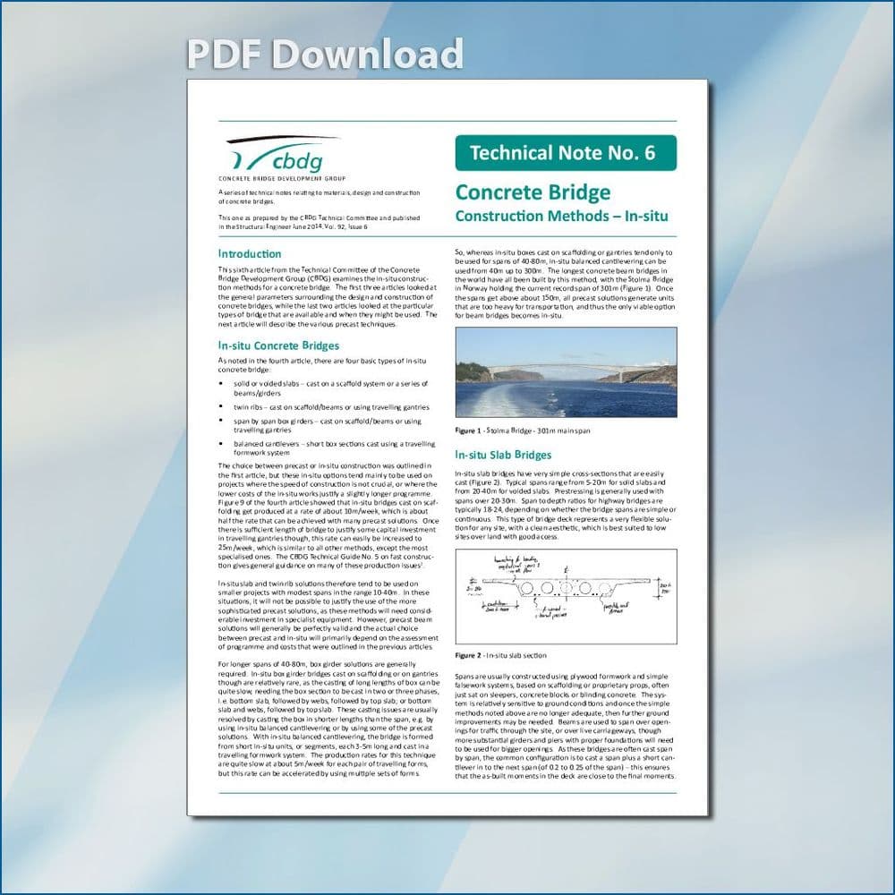 TN6 - Concrete Bridge Construction Methods In-situ PDF