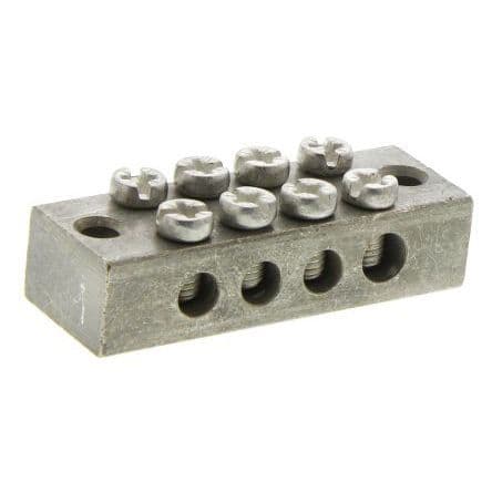 4 Way Earth connecting block BS1872 50.8mm x 19mm x 12mm