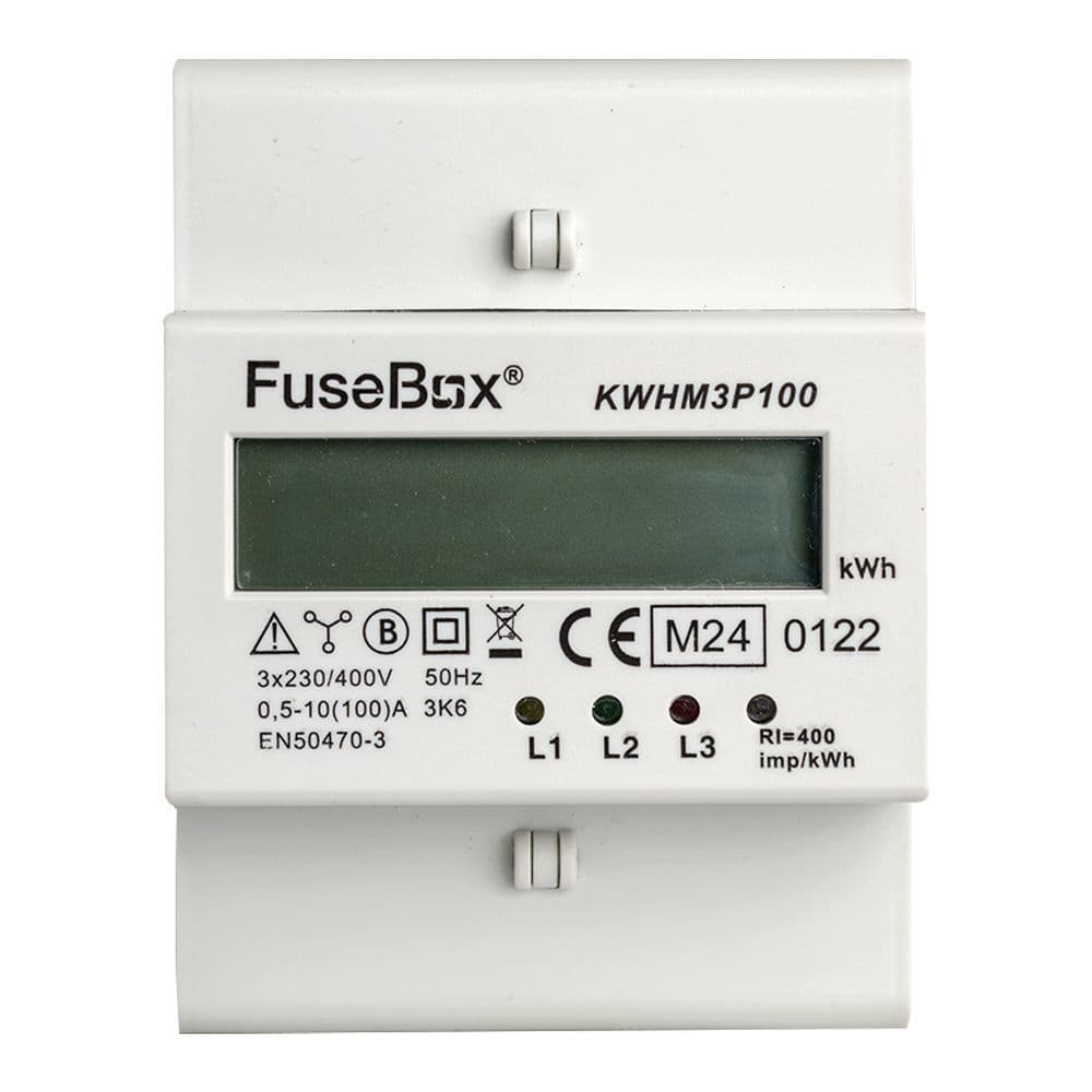 FuseBox KWHNP3100 Three Phase kWh Meter | Consumer Unit World
