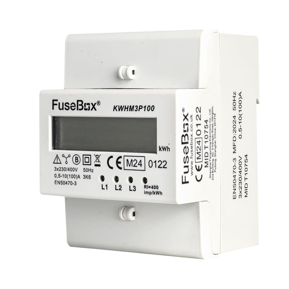 FuseBox KWHNP3100 Three Phase kWh Meter | Consumer Unit World