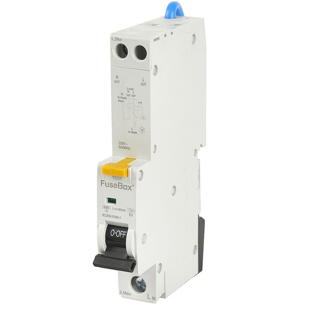FuseBox RCBO 16amp Type A - B Curve RTA061630B