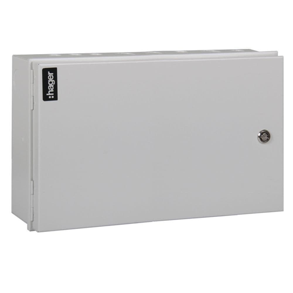 Hager JK110 100 Amp 10 Way Single Phase SPN Commercial Distribution Board