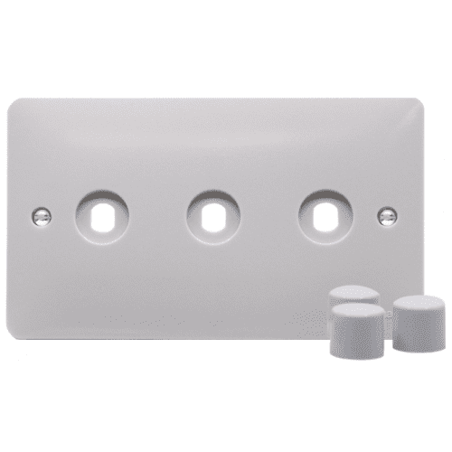 Hager Sollysta WMDRP3KIT 3 Gang Dimmer Kit | Consumer Unit World