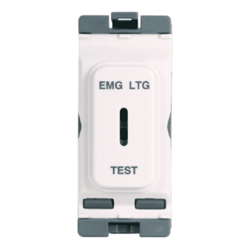 Hager Sollysta WMGKS/EL Grid 20A Double Pole Key EM LTG TEST Switch ...