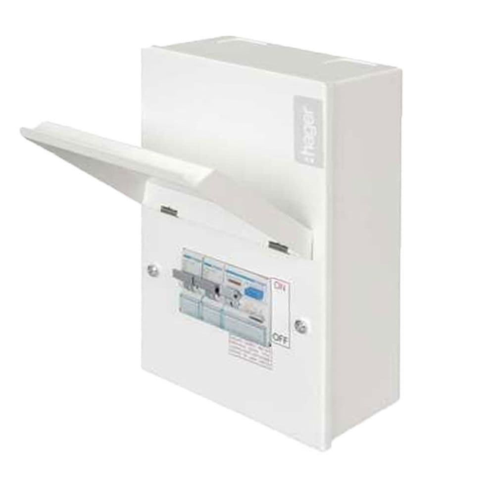 Hager VML24AH 2 Way Garage Consumer Unit 40 Amp Type A RCD Incomer ...
