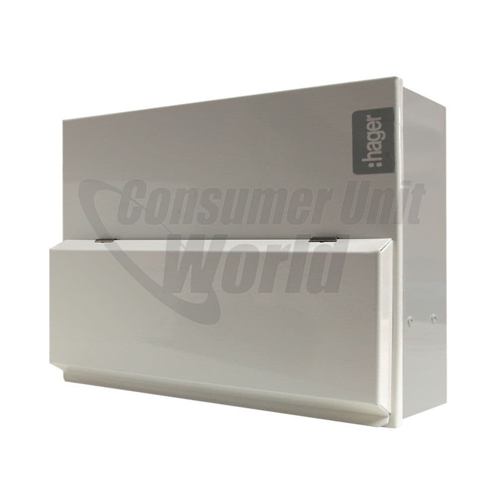 Hager VML966RK 12 Way Dual 100 amp RCD Metal Consumer Unit