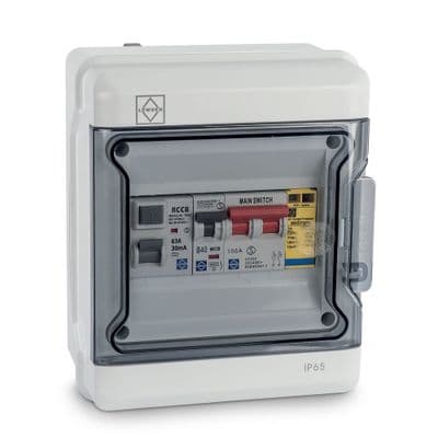 IP Rated Weatherproof Consumer Units for damp & wet areas