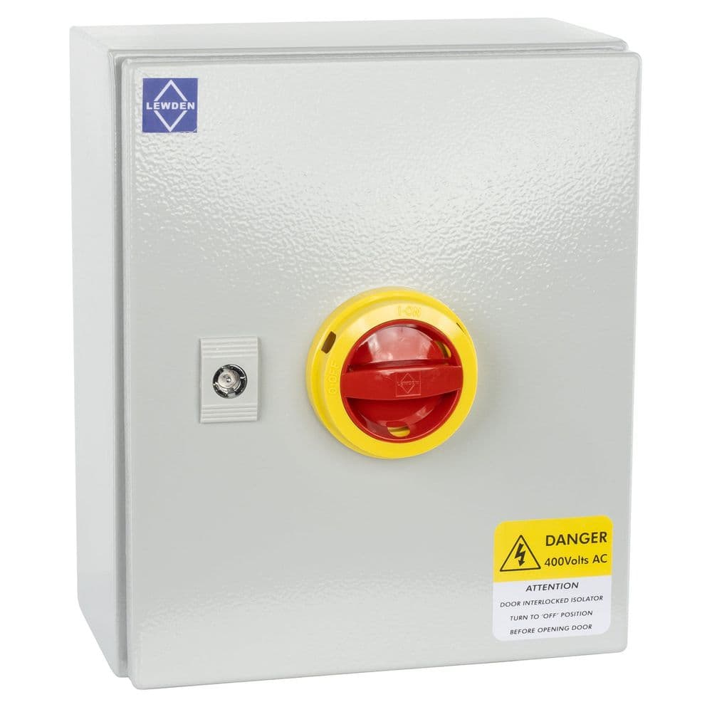 Lewden 125A TP+N Metal Isolator Switch Disconnector | Consumer Unit World