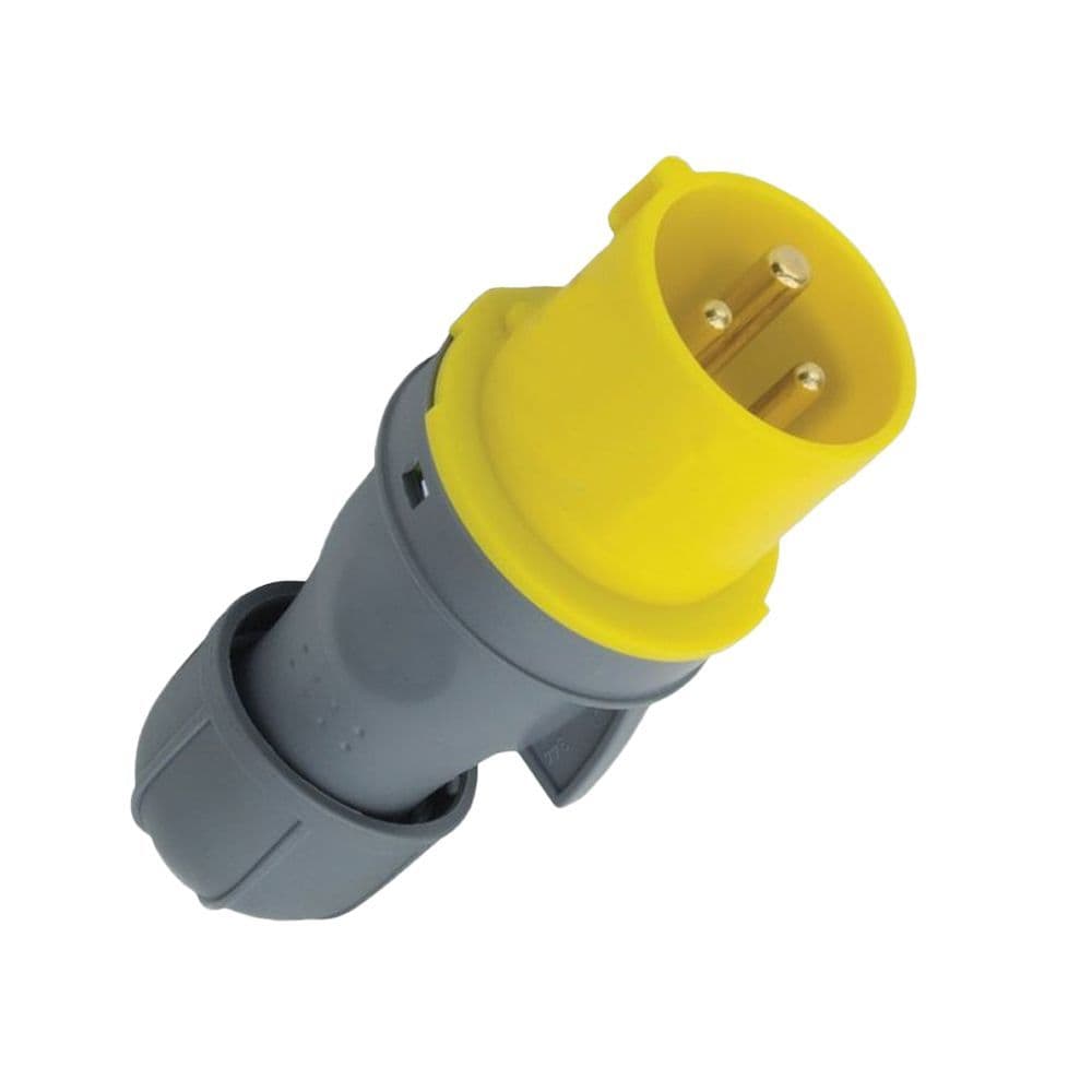 Lewden PM16/1000N 16A 110V 3 Pin Industrial Yellow Plug | Consumer Unit ...