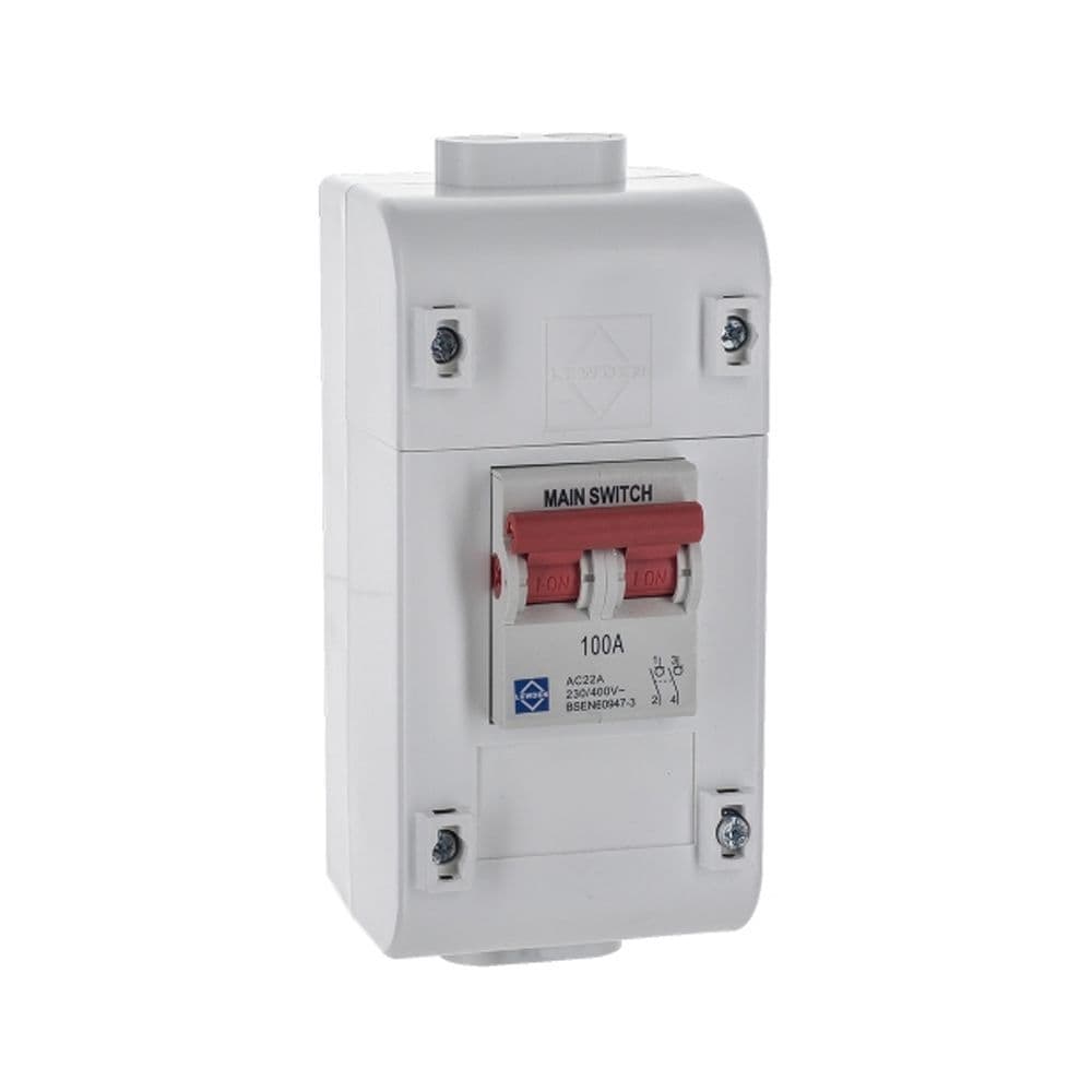 Lewden SLM2-MS 100A Double Pole Electricity Meter Isolator Switch ...